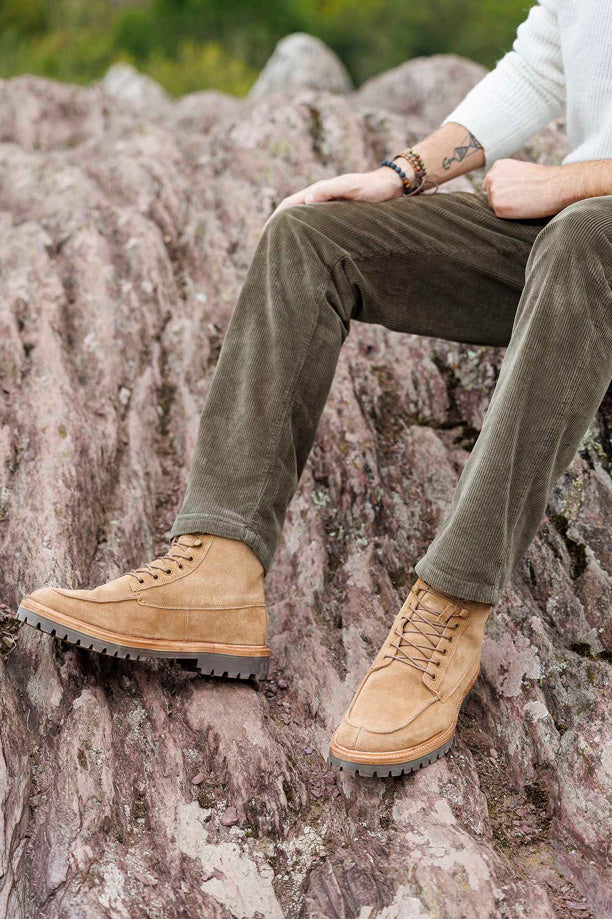 Baskets SKECHERS GARZA SLIP INS Homme Marron | Bessec Chaussures