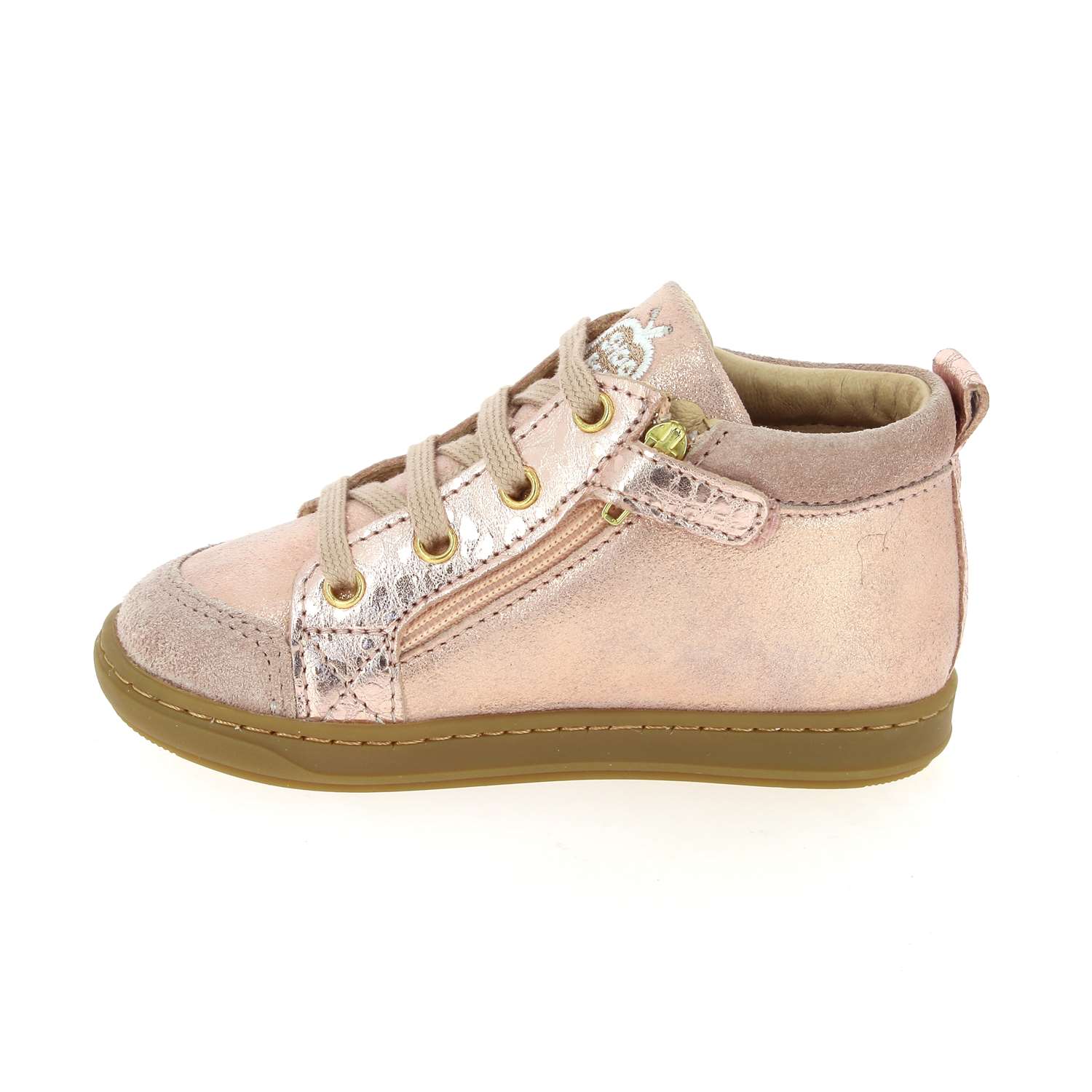 Boots et bottines BOUBA B ZIP SHOO POM Rose Fille - Bessec Chaussures