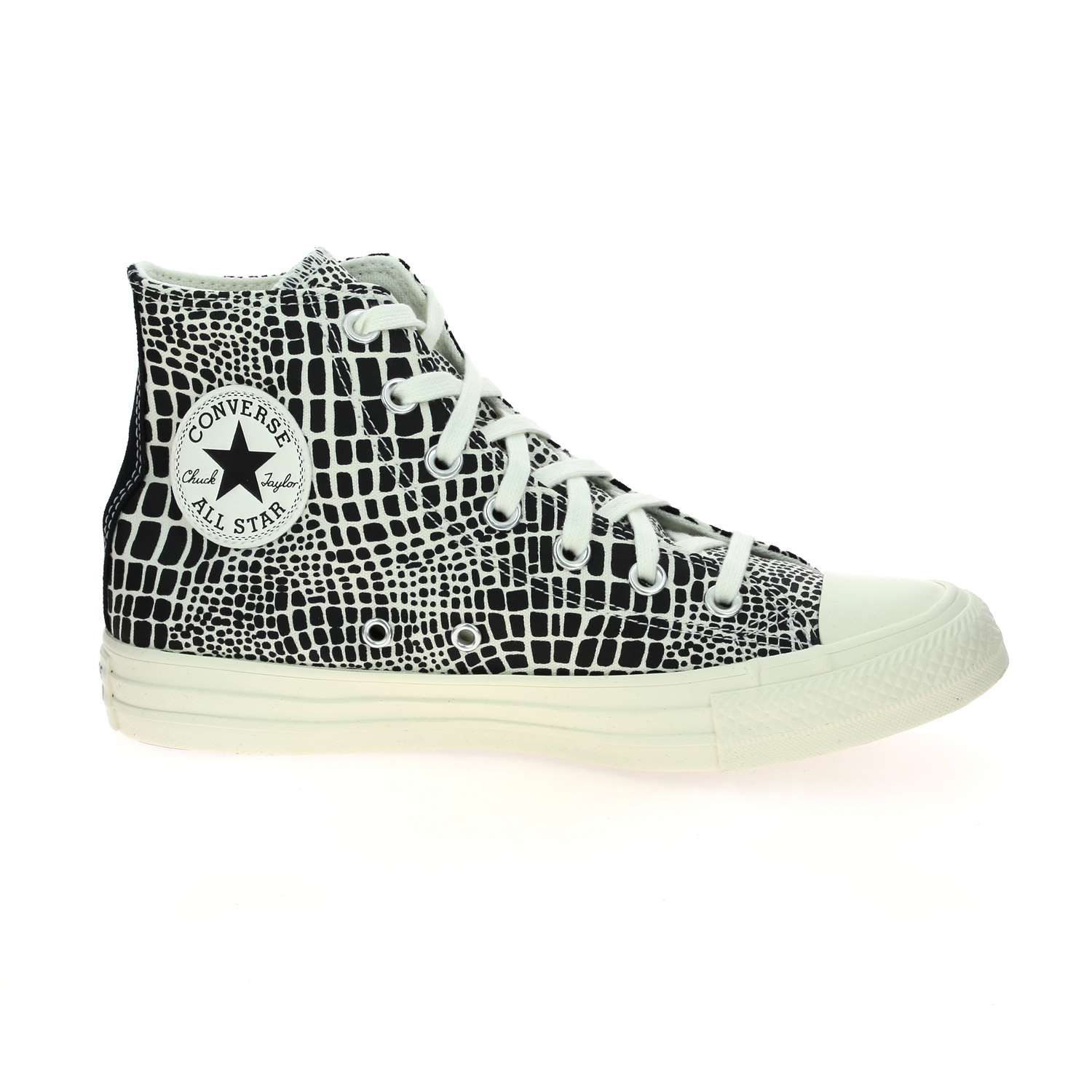 Baskets CTAS CROC PRINT HI CONVERSE Multicolore, Noir Femme | Bessec ...