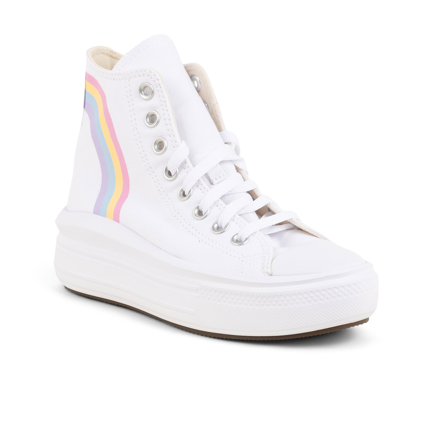 Baskets CTAS MOVE RAINBOW CONVERSE Blanc Fille | Bessec Chaussures