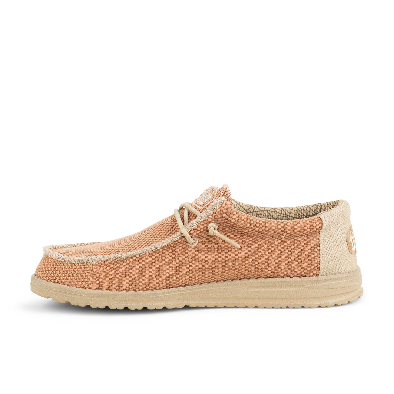 Baskets WALLY NATURAL BRAIDED DUDE Orange Homme | Bessec Chaussures