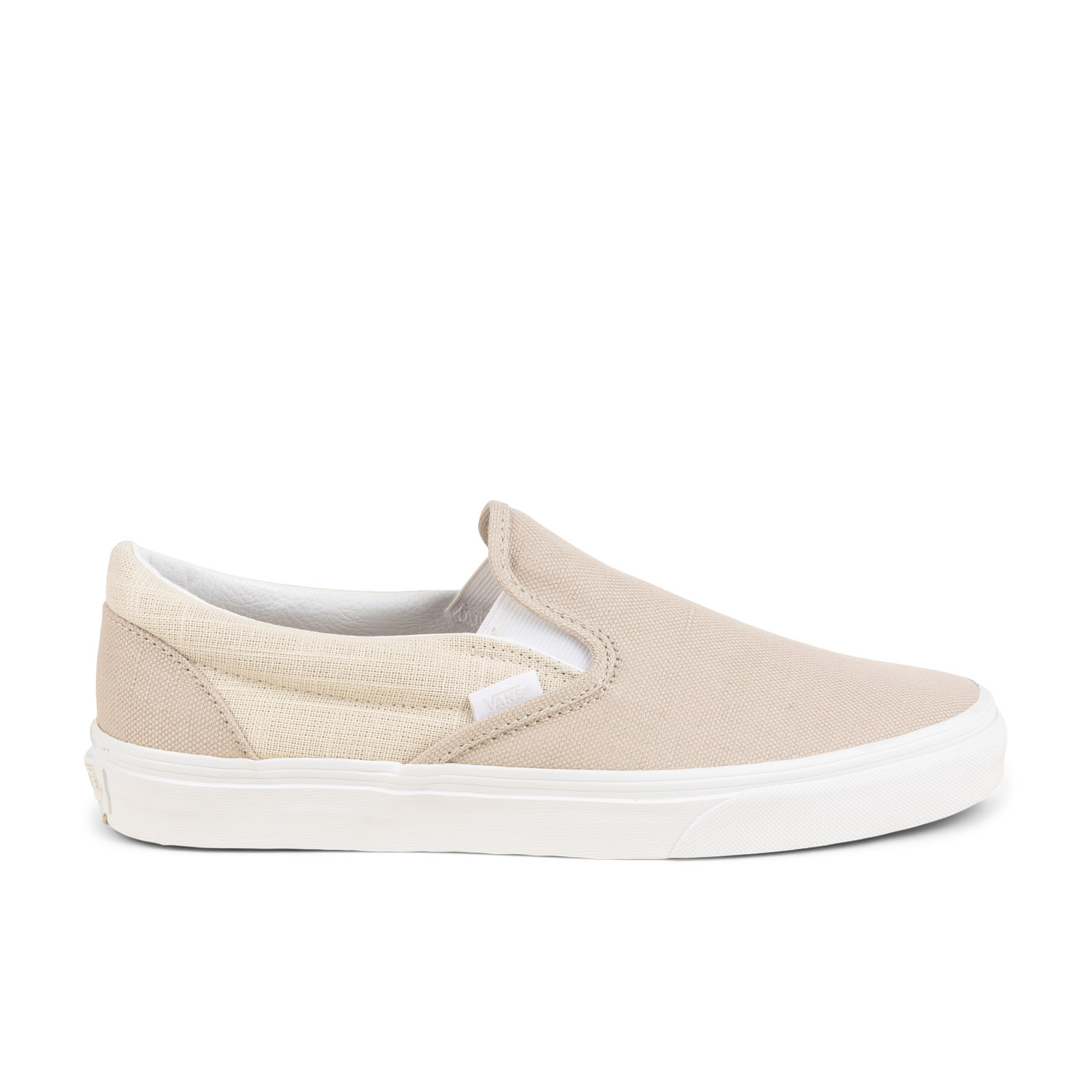 Baskets SLIP ON LINEN VANS Beige Homme | Bessec Chaussures